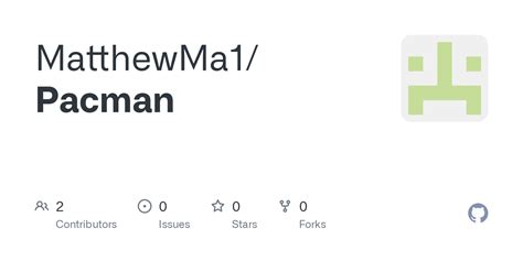 GitHub MatthewMa Pacman