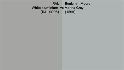 Ral White Aluminium Ral 9006 Vs Benjamin Moore Marina Gray 1599