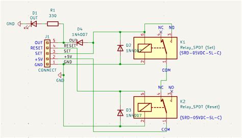 Spdt Relay Sr Latch How To Scale Up From 1 Bit To Two Bits With The Least Amount Of Relays