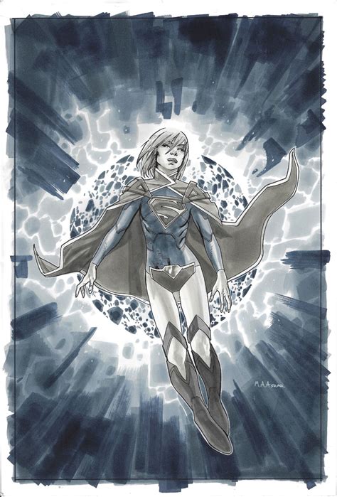 Supergirlnew 52 Unused Cover In Geoffrey Bs Supergirl Comic Art