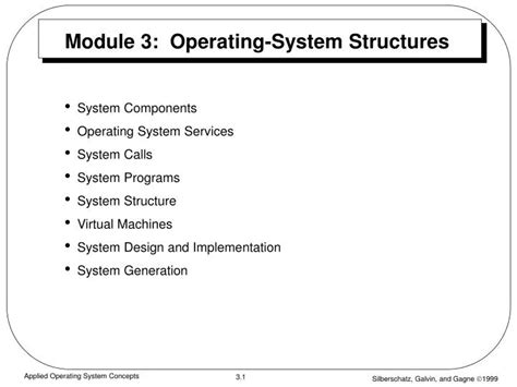 ppt module 3 operating system structures powerpoint presentation