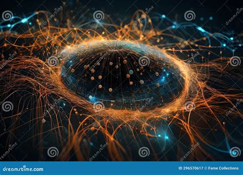 An Abstract Representation Of Quantum Computing Showcasing Entangled Particles And Complex