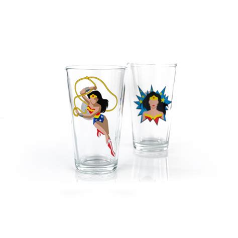 Winston Porter Dc Wonder Woman 16 Oz Assorted Glassware Set Wayfair