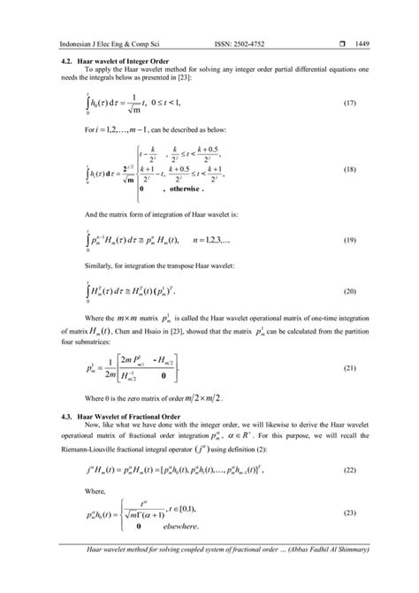 Haar Wavelet Method For Solving Coupled System Of Fractional Order