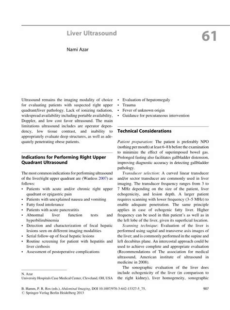 Pdf Abdominal Imaging Liver Ultrasound Dokumen Tips