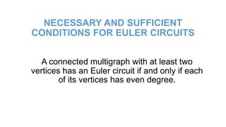 Euler Paths And Circuit Theorem Pptx