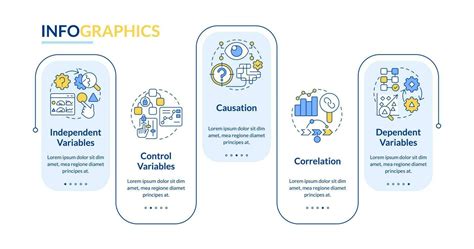Causal Research Variables And Principles Rectangle Infographic Template Data Visualization With