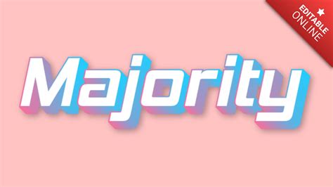 Majority Text Effect Generator