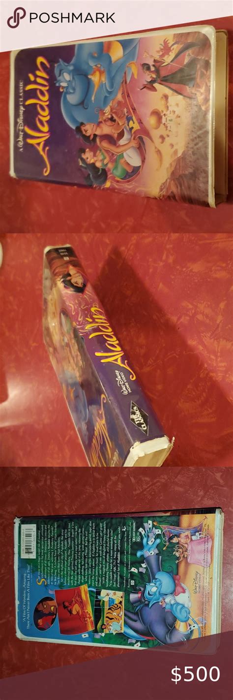 1993 Black Diamond Walt Disney Aladdin Vhs Tape Disney Aladdin Walt