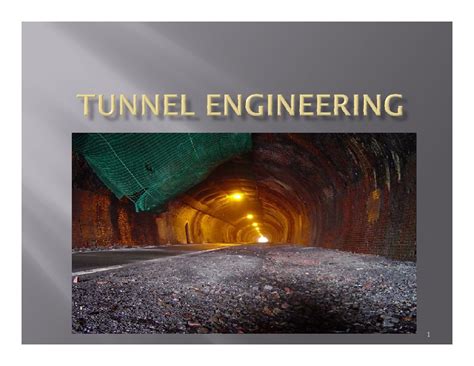 Tunnel Engineering PDFCOFFEE COM