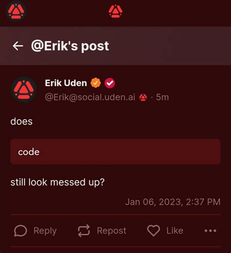 Does Anyone Know Why The Font For My Markdown Inline Code Code Block On Pleroma Rebased Is