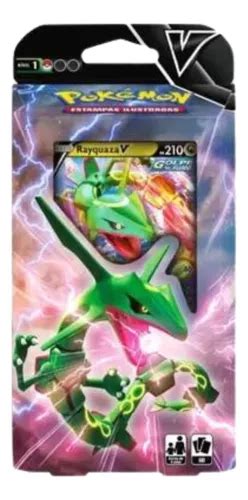 Pokemon Deck De Batalha V Rayquaza Copag Original Parcelamento Sem Juros
