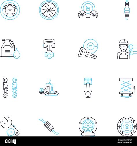 Education Sector Linear Icons Set Learning Curriculum Instruction Development Knowledge