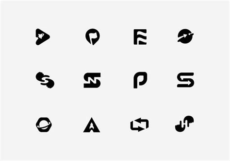 Negative Space Logo Collection On Behance Negative Space Logos Logo Design Negative Space