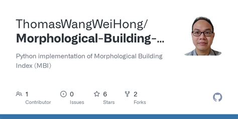 Github Thomaswangweihongmorphological Building Index Python Implementation Of Morphological