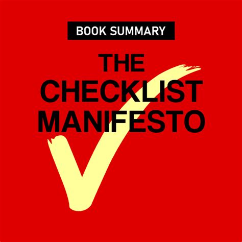 The Checklist Manifesto