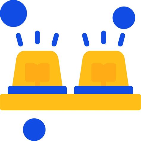 Fire Truck Lights Flat Two Color Icon 39522413 Vector Art At Vecteezy