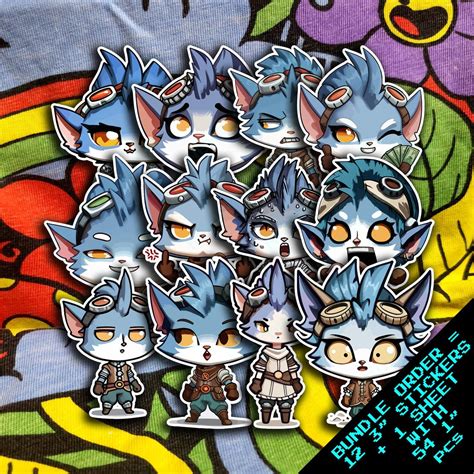 Rumble Stickers Set Of 60 Chibi League Of Legends Stickers Fan Art