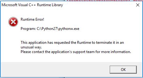 Matplotlib Python 2 7 12 Runtime Error Application Requests Runtime