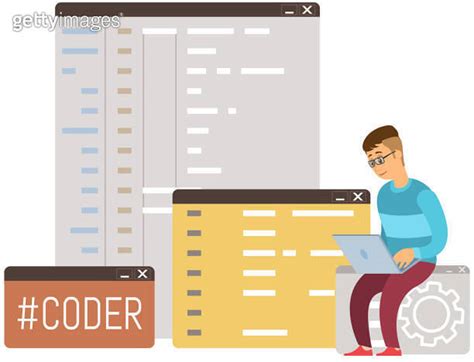 Programmer Engineering And Coding Set Of Programmers Working On Web
