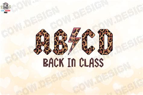 Abcd Black In Class Clipart Png Graphic By Cow Design · Creative Fabrica