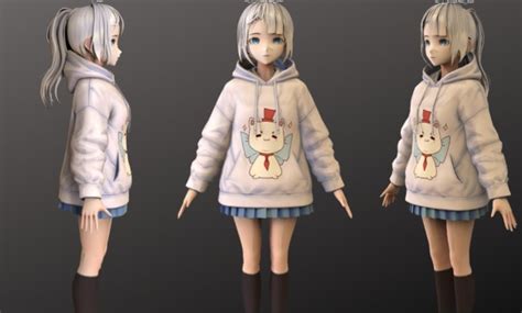 Do Custom 3d Vrchat Avatar Character Reference Sheet Fursona Nsfw Vrc