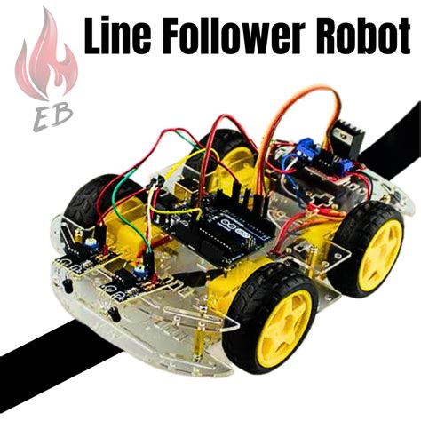 Diy Line Follower Robot Car Kit Make Your Own Robot Electrical Bro