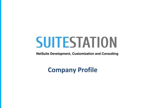 PPT NetSuite Consulting Company SuiteStation Profile PowerPoint Presentation ID 7494299