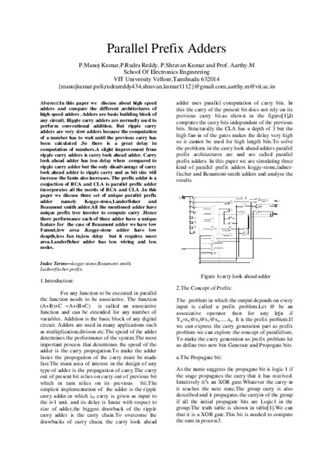 doc parallel prefix adders