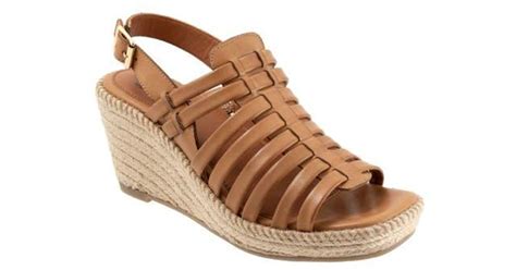 Softwalk Havana Slingback Espadrille Platform Wedge Sandal In Brown Lyst