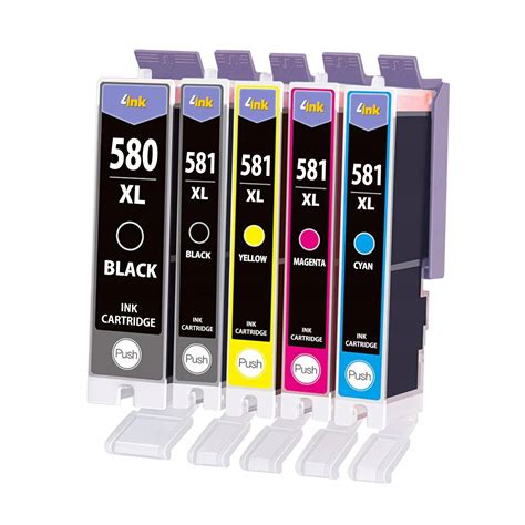 5x Tusz Do Canon Pgi 580 Xxl Cli 581 Tr7550 Ts6150 Sklep Opinie