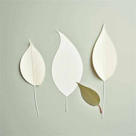 Paper Leaves Falling On A Blue Background Autumn High Resolution Leaves Background Image And