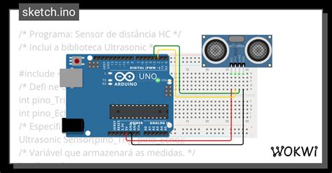 Aula34sensor De DistÂncia Wokwi Esp32 Stm32 Arduino Simulator