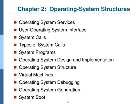 Operating System Structures Powerpoint Slides Learnpick India