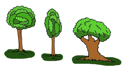 3 лесни начина за рисуване на дърво Youtube