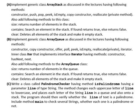 Solved Aimplement Generic Class Arraystack As Discussed In