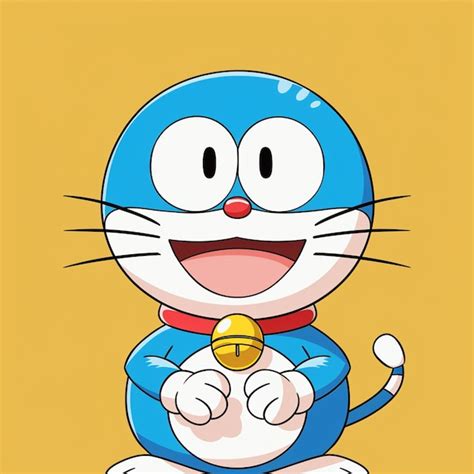 Doraemon Illustration Icon Cartoon Graphics Premium Ai Generated Image