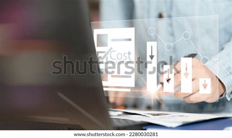 Cost Reduction Concept Businessman His Hand Stock Photo Shutterstock