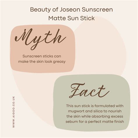 Beauty Of Joseon Sunscreen Sun Stick Debunking Myths Aigoo Medium