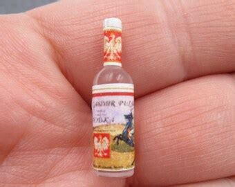 Miniature Bottle Of Vodka Etsy