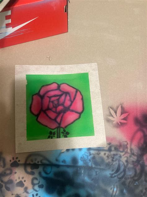 First Attempt At A Wack Ass Rose R Airbrush