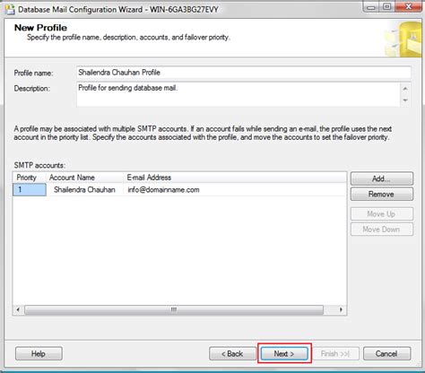 Sql Server Database Mail Setup