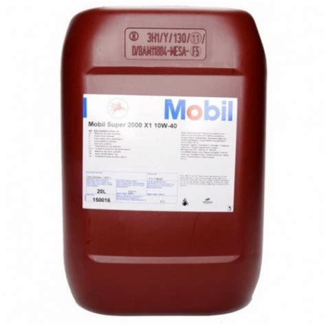 Масло Mobil Super 2000 X1 10W40 20 литров купить для мотора, выгодная ...