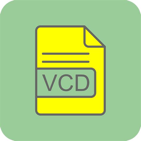 Vcd File Format Filled Yellow Icon 44050049 Vector Art At Vecteezy