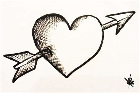 How To Draw A Heart And Arrow Artofit