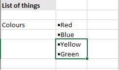 How To Insert Bullet Points In Excel 5 Easy Methods