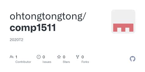 Github Ohtongtongtongcomp1511 2020t2