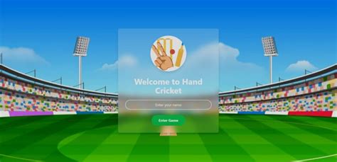Wasif Nadeem On Linkedin Hand Cricket Game 🏏 Made Using Reactjs And Supabase Guide 1 Enter