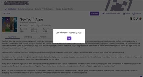 Mod Dependency Missing On Install · Issue 3803 · Darkpackssevtech