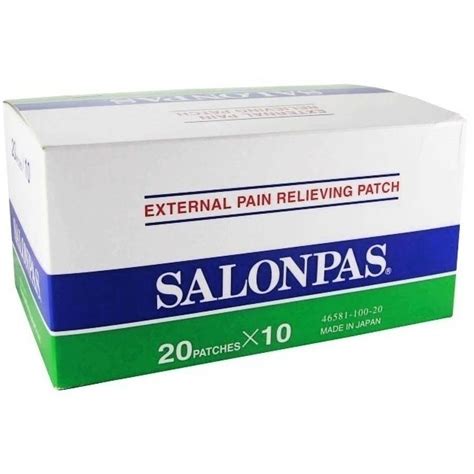 Salonpas Pain Relieving Patch 40s X 5 20s X 10 Shopee Malaysia